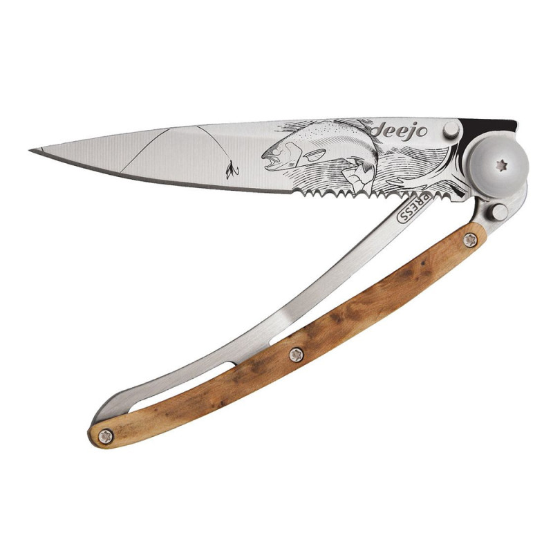 Couteau deejo serrated truite - Roumaillac